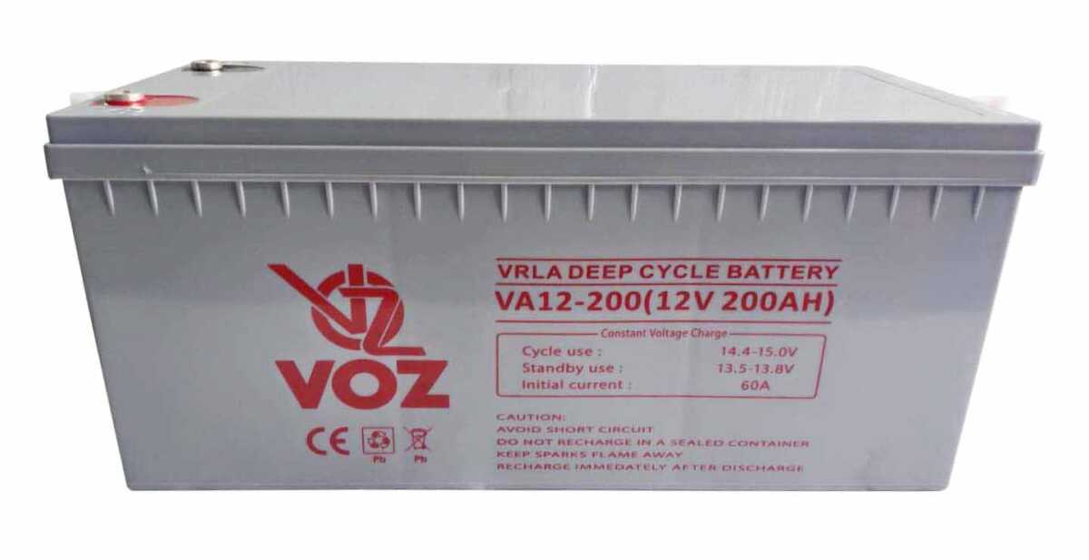 Baterai VRLA Deep Cycle 200AH 12V VOZ – Bumi Energi Surya