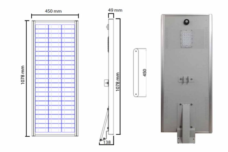 Lampu Jalan PJUTS AIO 40W TKDN Sankelux – Bumi Energi Surya